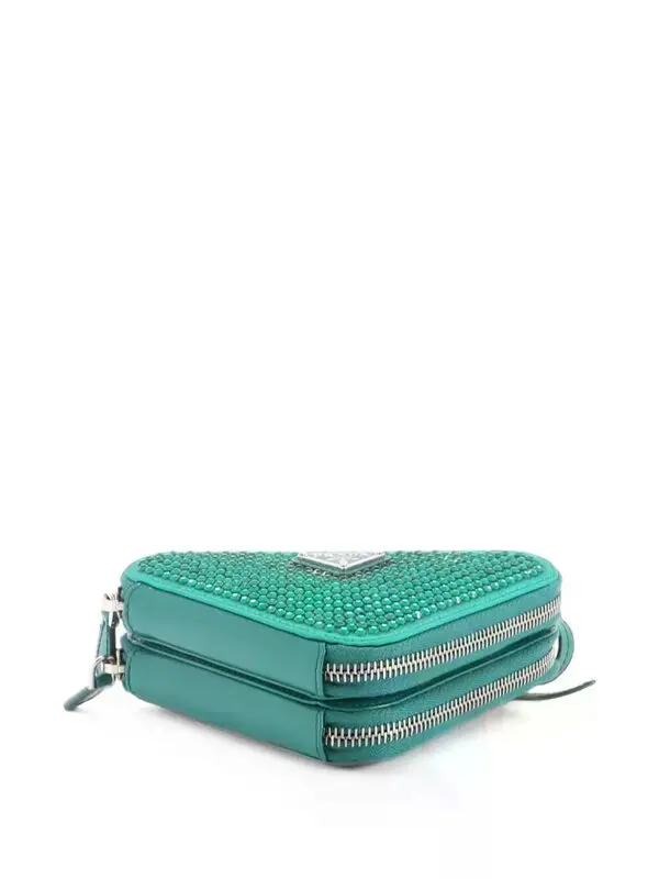 Prada Embellished Satin Mini Crossbody Bag