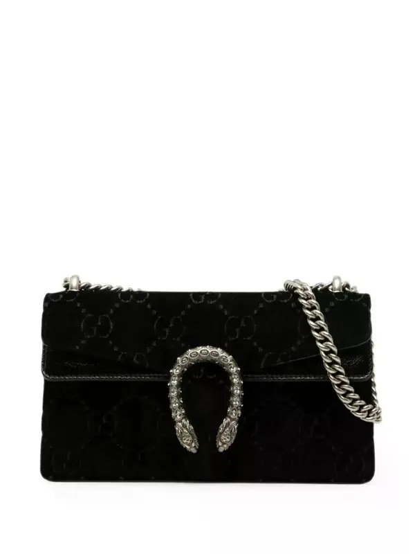 Gucci 2016-2026 Medium Gg Velvet Dionysus Crossbody Bag - Black