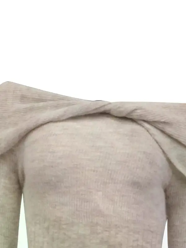 REFORMATION Florie Twisted Off-shoulder Sweater
