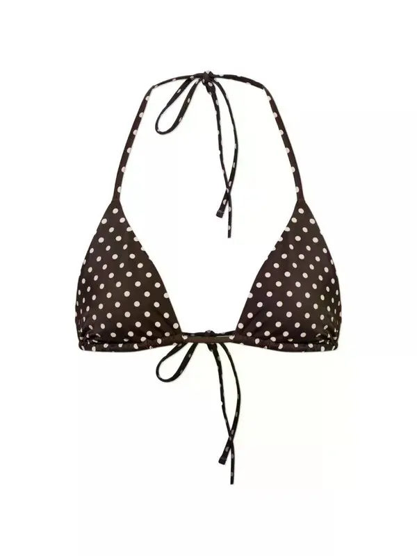 Matteau Polka Dot Triangle Bikini Top