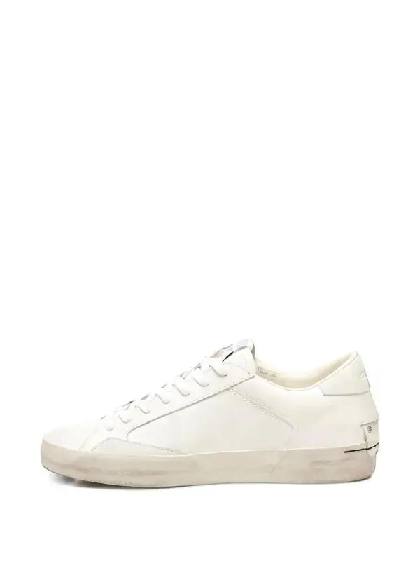 CRIME LONDON Distressed-effect Leather Sneakers
