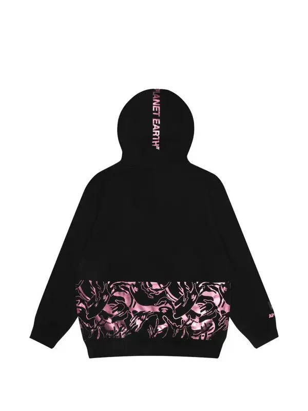 AAPE BY *A BATHING APE Camo-panel Quarter-zip Hoodie