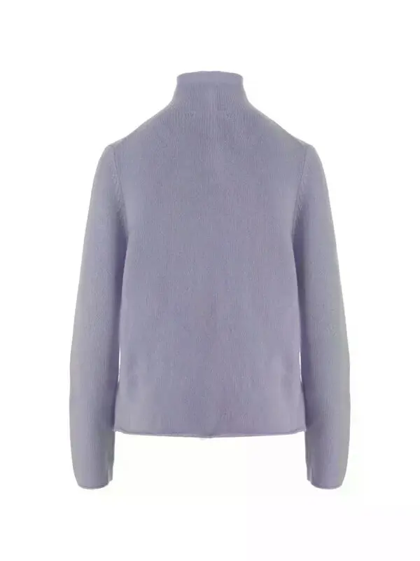 ALLUDE Long Sleeve Sweater - Purple