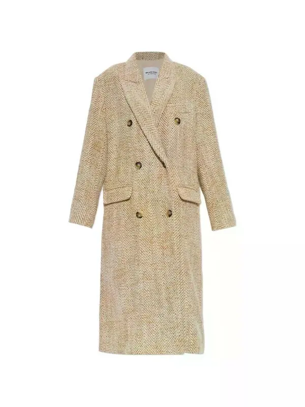 MARANT ETOILE Pilda Herringbone Double-breasted Coat