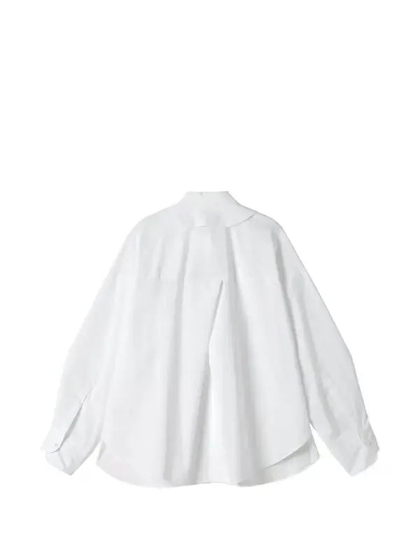 ENFOLD Oversized Draped Pocket Shirt