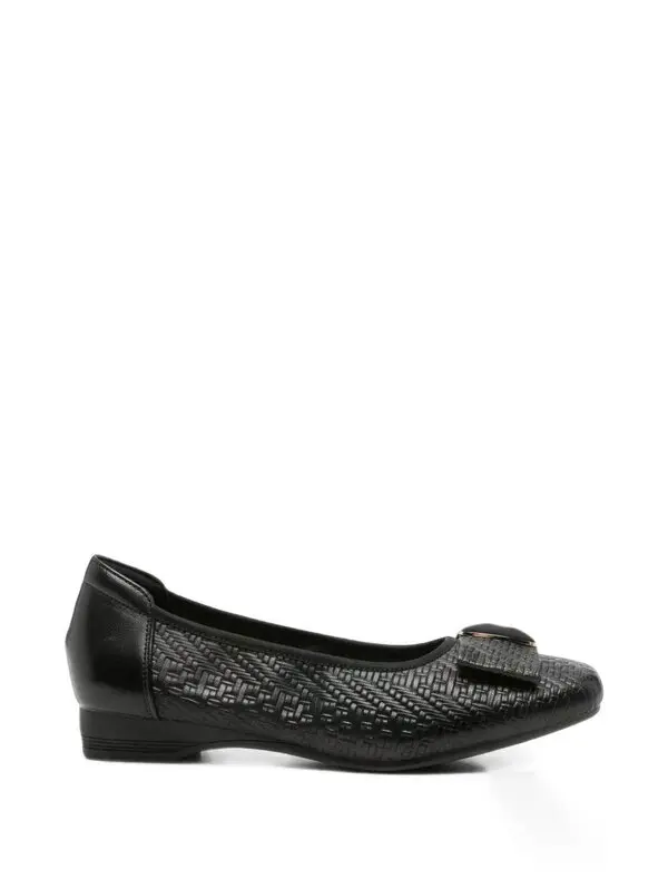 LINDA BAUMANN Bow Detail Ballet Flats