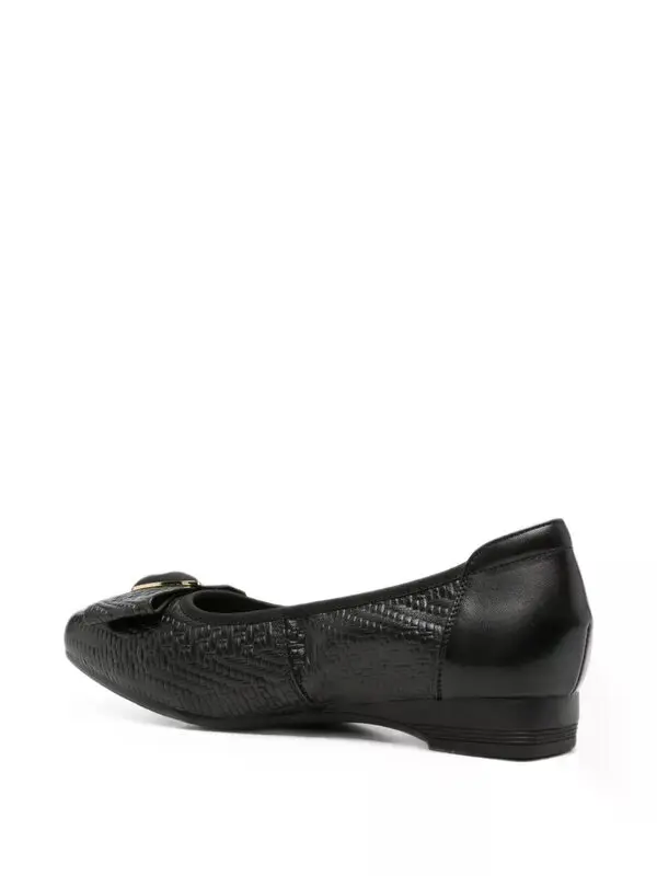 LINDA BAUMANN Bow Detail Ballet Flats