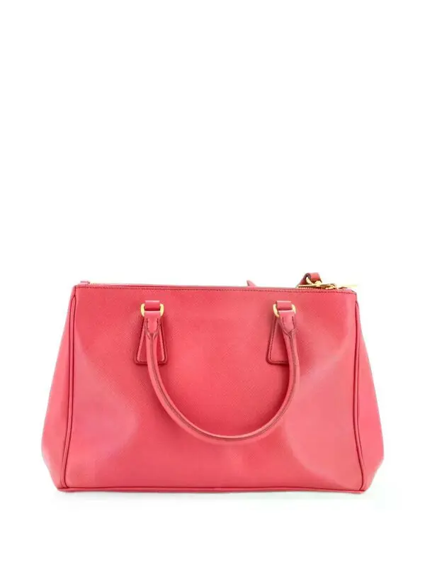 Prada Double Zip Lux Saffiano Leather Medium Tote Bag