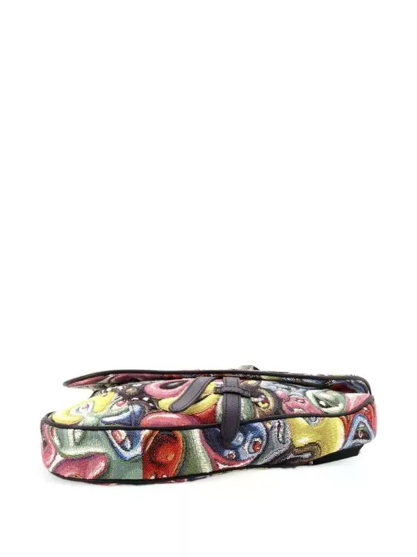 Dior Kenny Scharf Saddle Jacquard Crossbody Bag