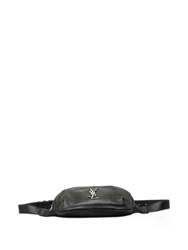 Saint Laurent 2022 Smooth Calfskin Monogram Belt Bag