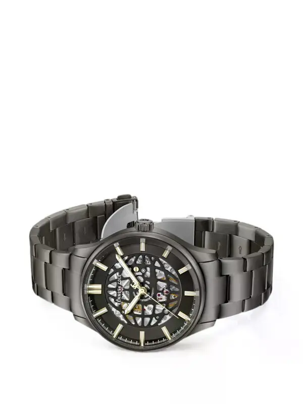 KENNETH COLE Skeleton Dial .5mm Automatic Watch - Grey