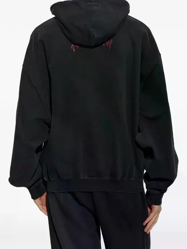 Vetements Graphic-print Zip-up Hoodie