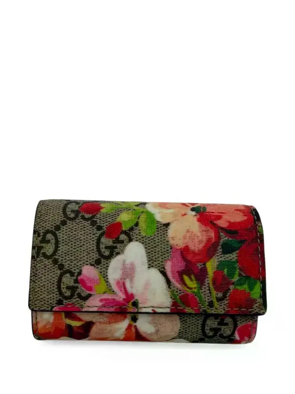 Gucci Supreme Blooms Key Holder - Neutrals