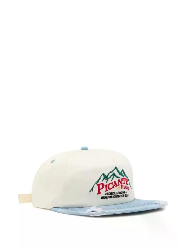 PICANTE Peaks Crew Embroidered Distressed Baseball Cap