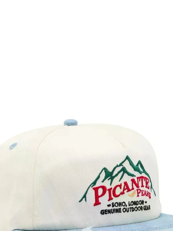PICANTE Peaks Crew Embroidered Distressed Baseball Cap
