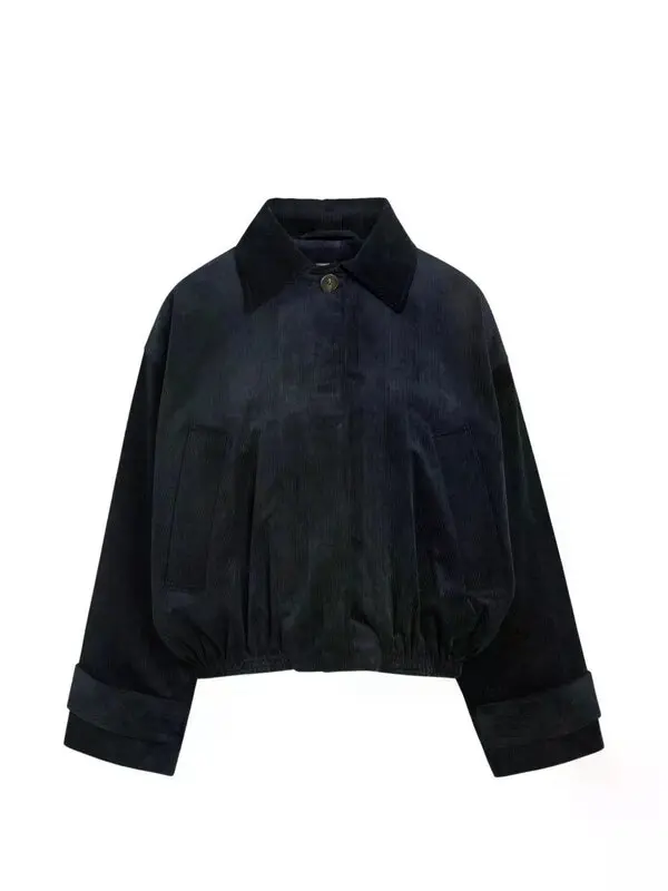 RÓHE Corduroy Elasticated Hem Jacket - Blue