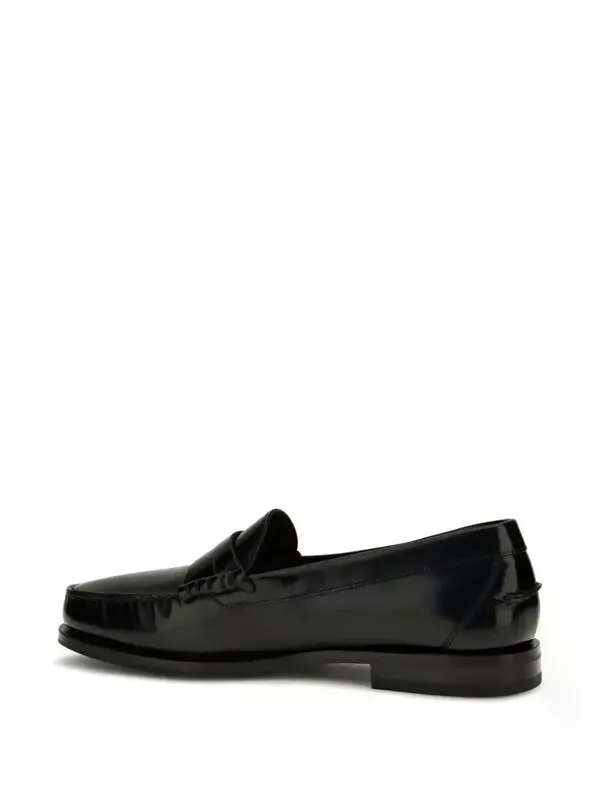 Santoni Polished Leather Loafers