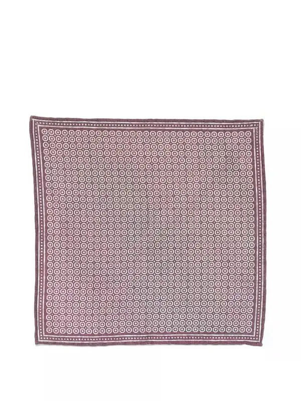 Eleventy Geometric-print Pocket Square