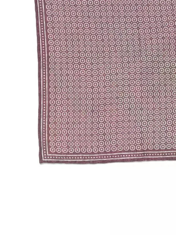 Eleventy Geometric-print Pocket Square