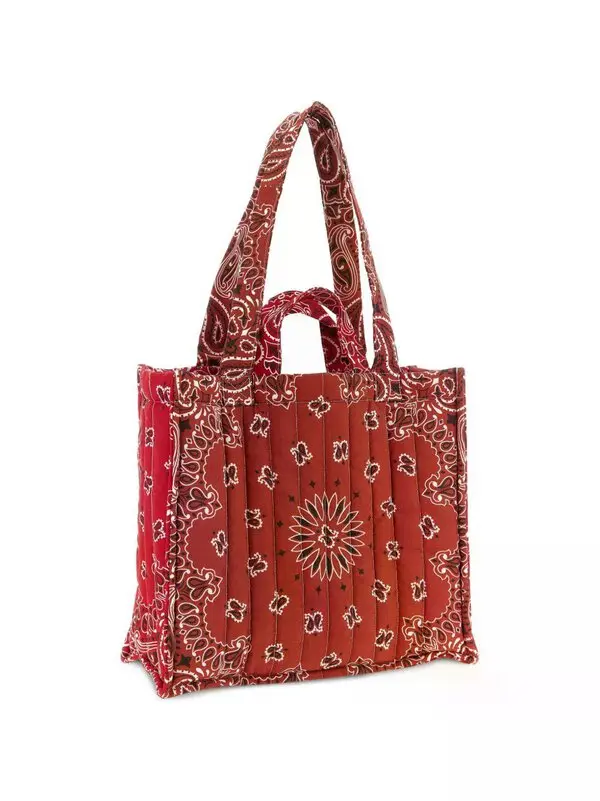 CALL IT BY YOUR NAME Bandana Print Tote Bag - Red