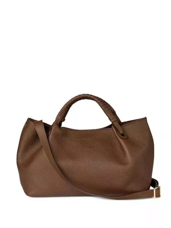 VISONA` Visona Mia Leather Tote Bag - Brown