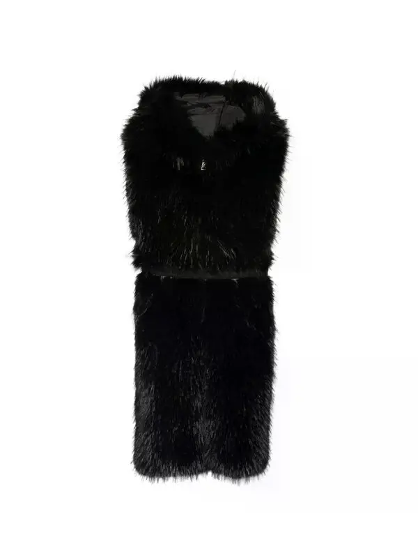 Moncler Faux Fur Hooded Gilet