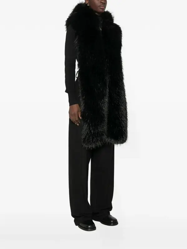 Moncler Faux Fur Hooded Gilet