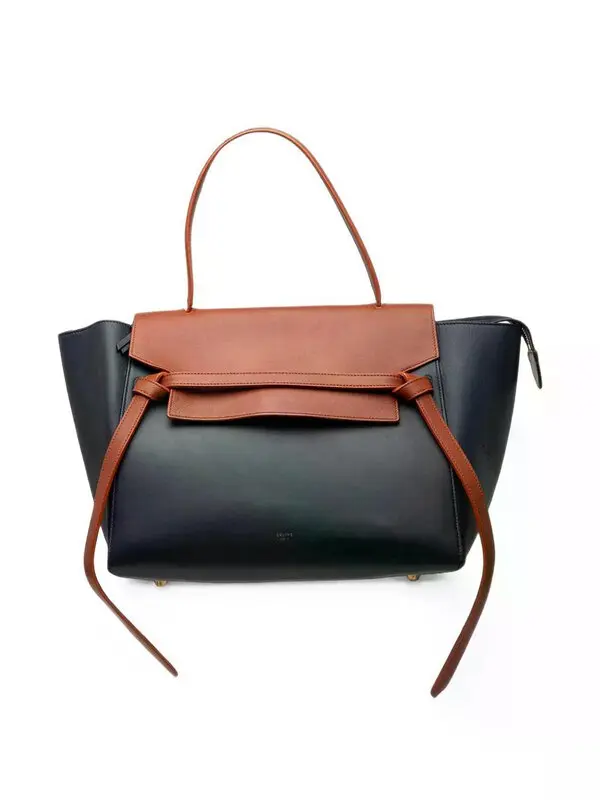Celine 2014 Mini Bicolor Smooth Calfskin Belt Bag Satchel