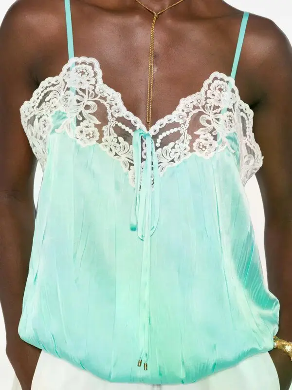 Chloé Lace-trimmed V-neck Camisole