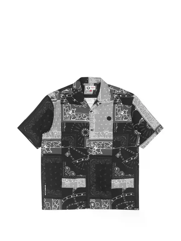 AAPE BY *A BATHING APE Moonface Bandana-print Shirt