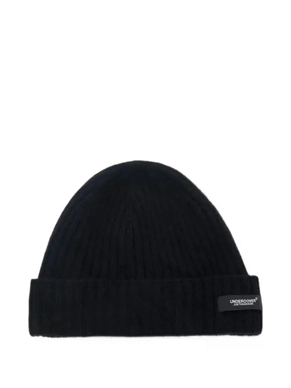 Undercover Ribbed-knit Cashmere Beanie - Black