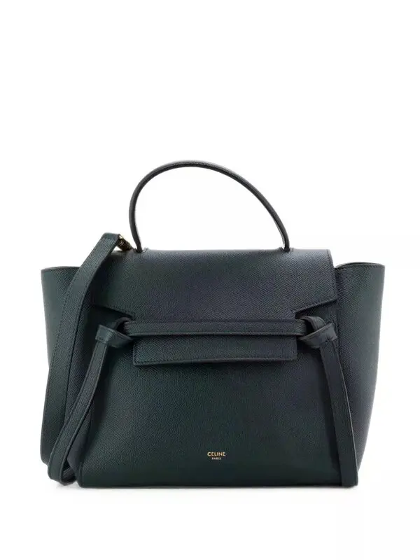 Celine Belt Bag Textured Leather Micro Satchel