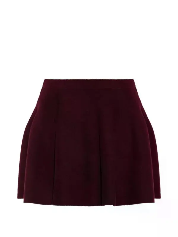 LISA YANG Pleated Cashmere Mini Skirt