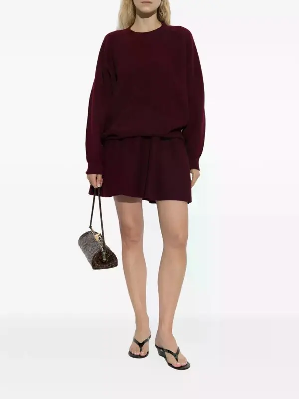 LISA YANG Pleated Cashmere Mini Skirt