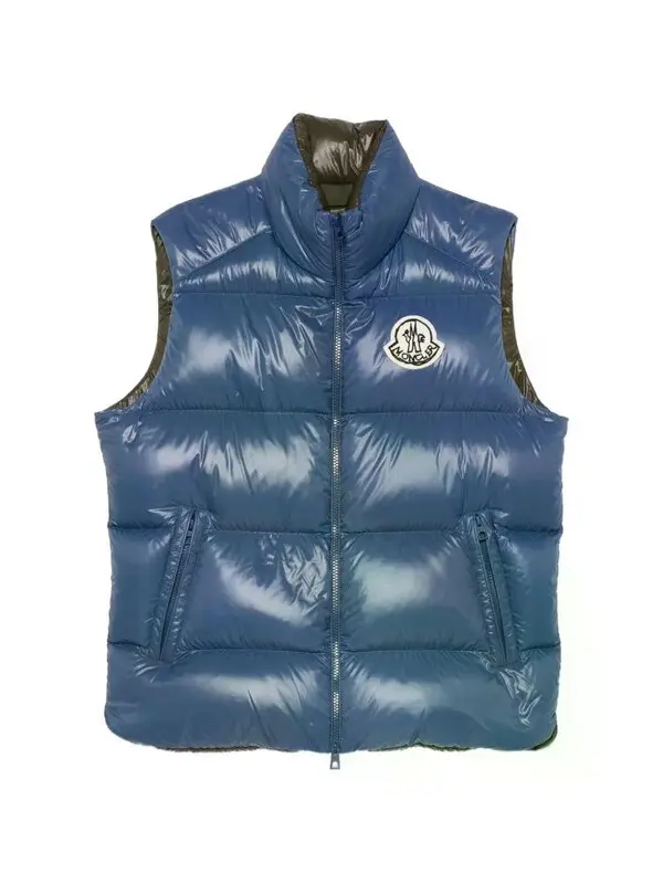Moncler Belice Quilted Gilet With Logo Patch
