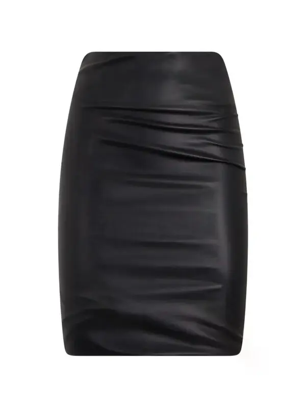 Philosophy Di Lorenzo Serafini Ruffled-detail Asymmetric Mini Skirt - Black