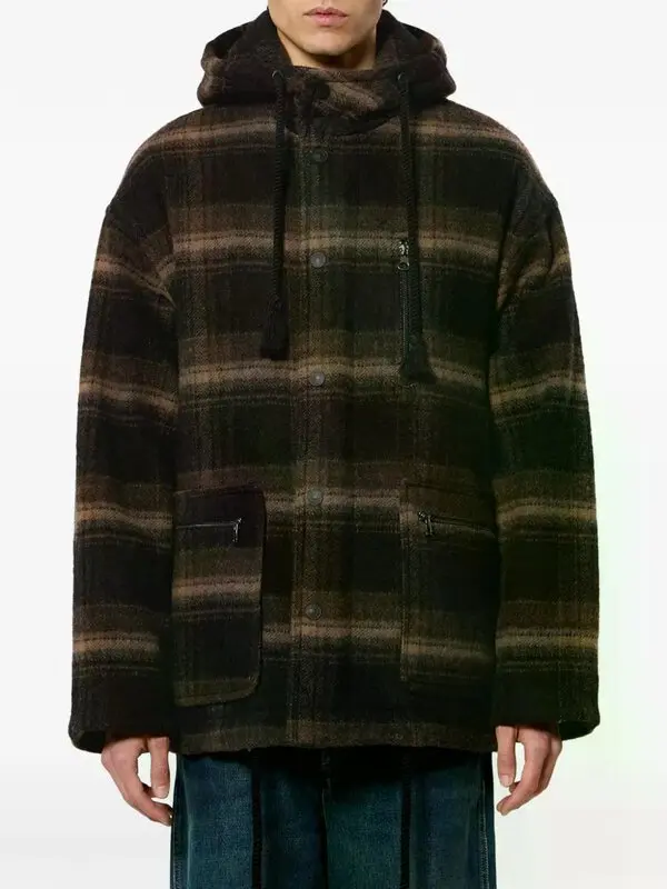 MARANT Kiril Checkered Hooded Jacket