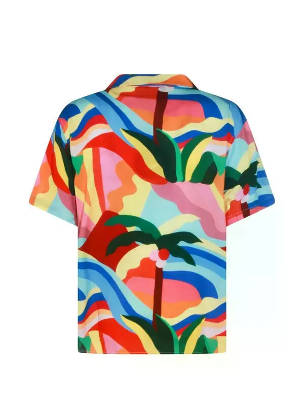 MAUNA KEA Abstract-print Short-sleeve Shirt