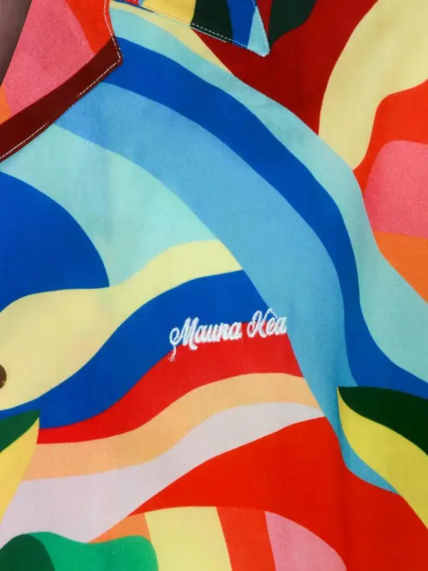 MAUNA KEA Abstract-print Short-sleeve Shirt