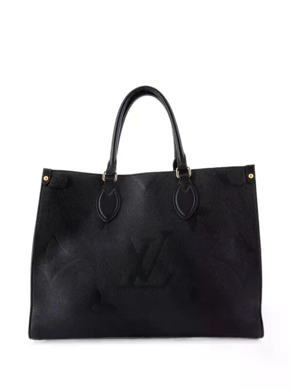 LOUIS VUITTON Onthego Monogram Empreinte Giant Mm Tote Bag - Black