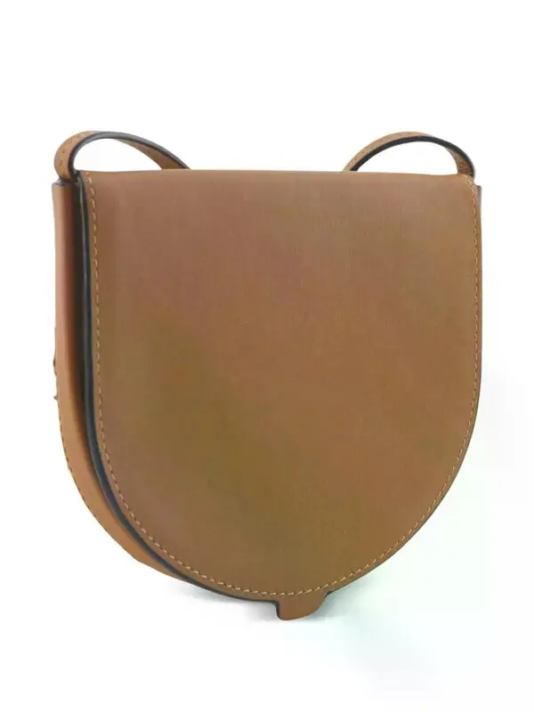 Loewe Smooth Calfskin Anagram Heel Cross Body Mini Bag - Brown