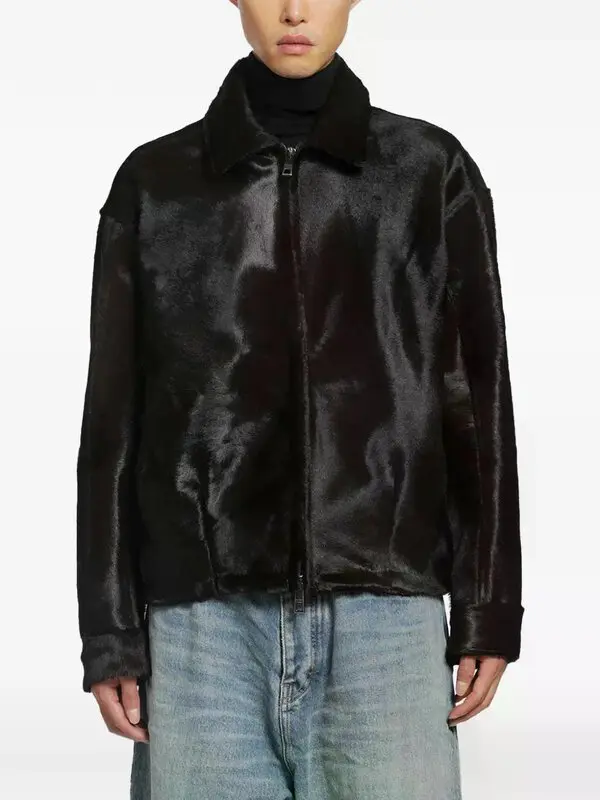 GIORGIO BRATO Textured Leather Jacket