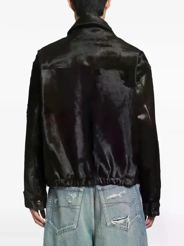 GIORGIO BRATO Textured Leather Jacket