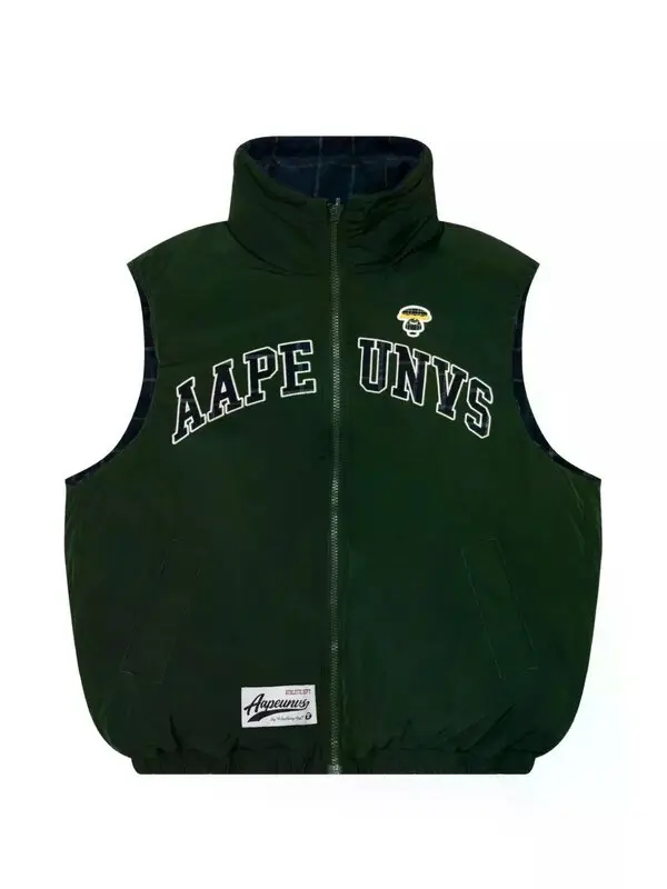 AAPE BY *A BATHING APE Checked Puffer Gilet