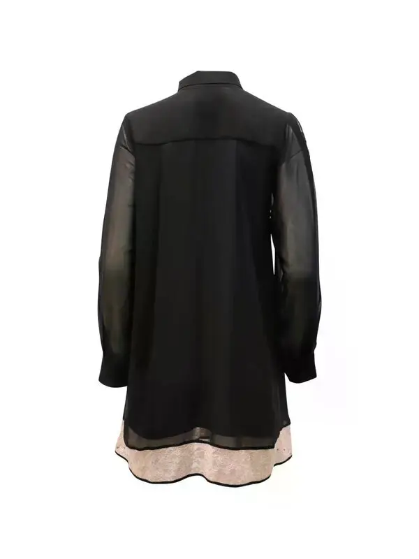 Alexander McQueen Lace-trim Flared Shirt Dress