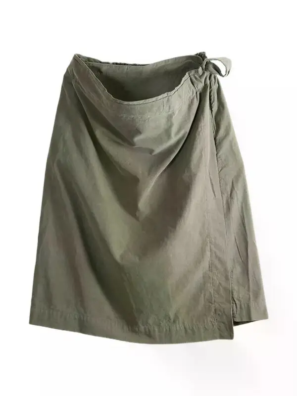 CASEY CASEY Wrap-style Drawstring Midi Skirt