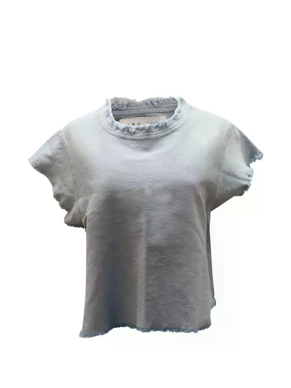 IRO PARIS Jeans Frayed Denim T-shirt - Blue