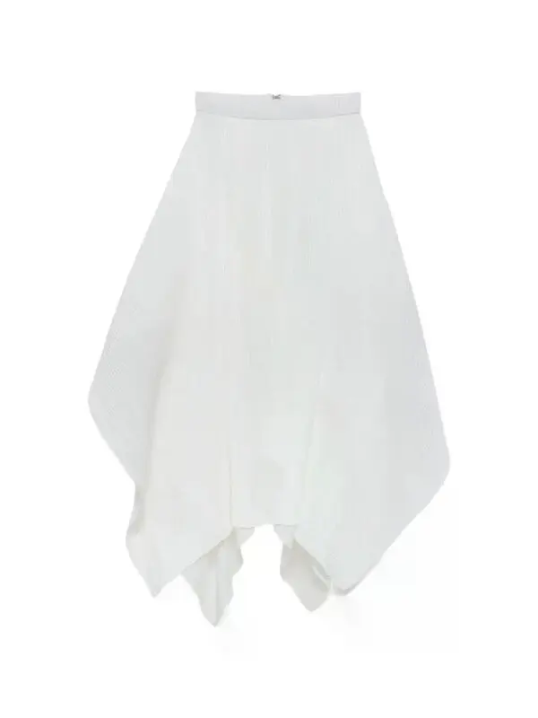 JW Anderson Asymmetric-hem Midi Skirt - White