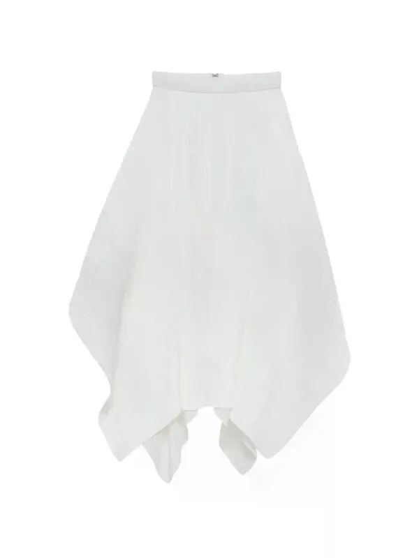 JW Anderson Asymmetric-hem Midi Skirt - White