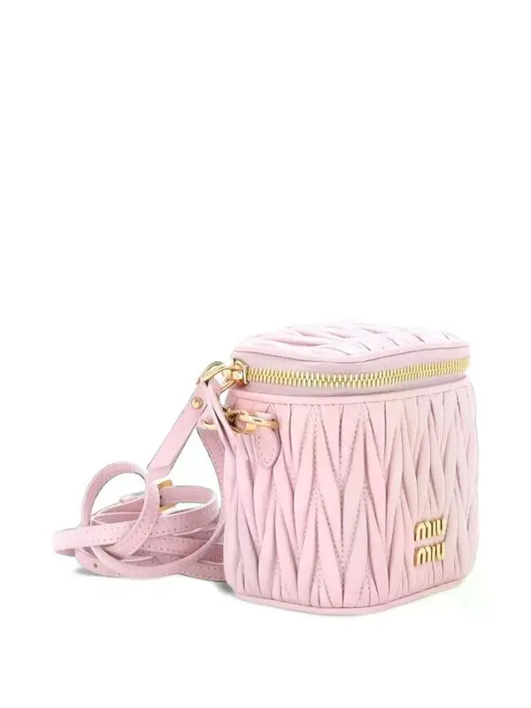 Miu Miu Matelassé Leather Micro Vanity Case Crossbody Bag